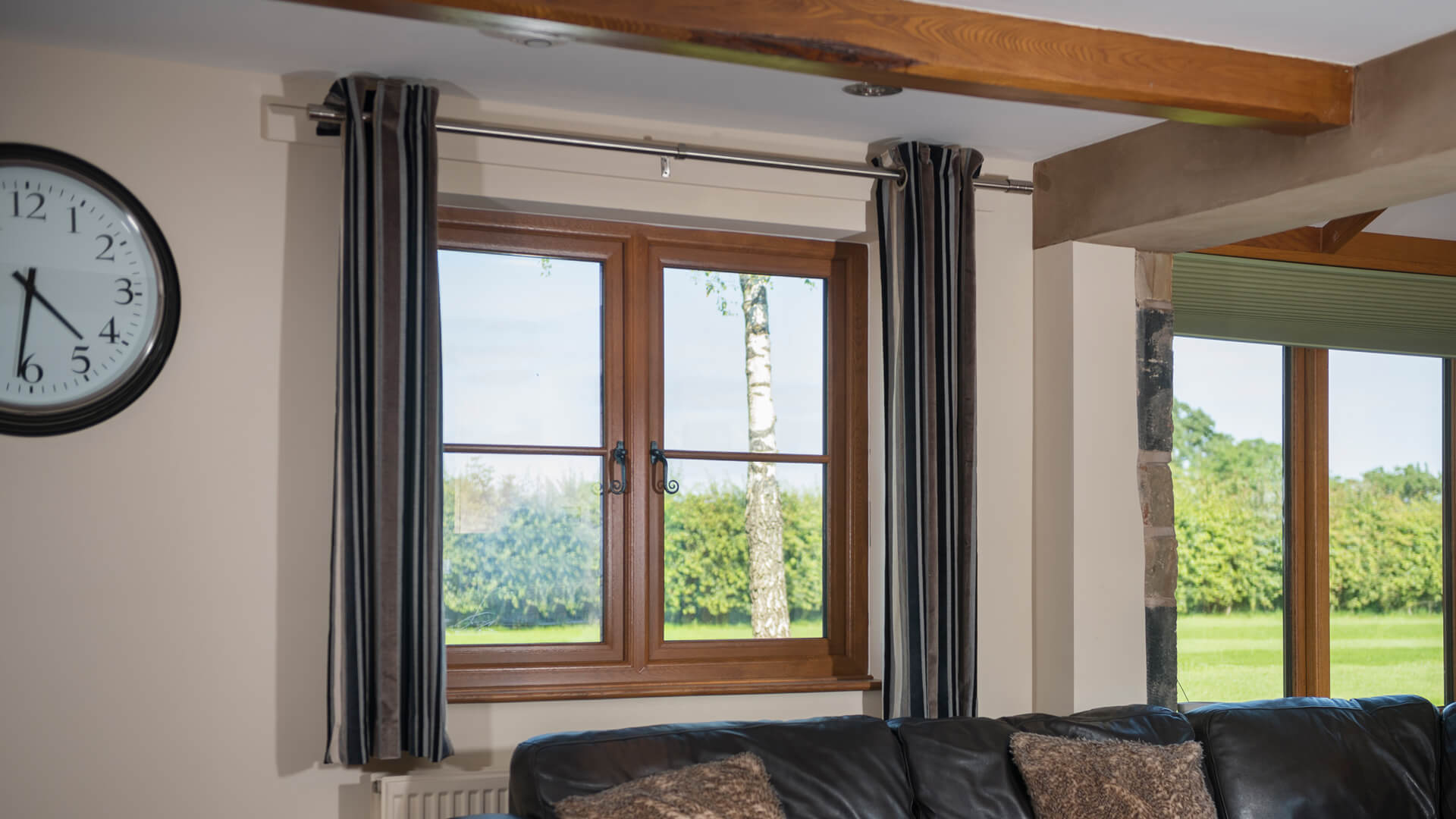 Golden Oak Flush Windows Available At Hazlemere Windows