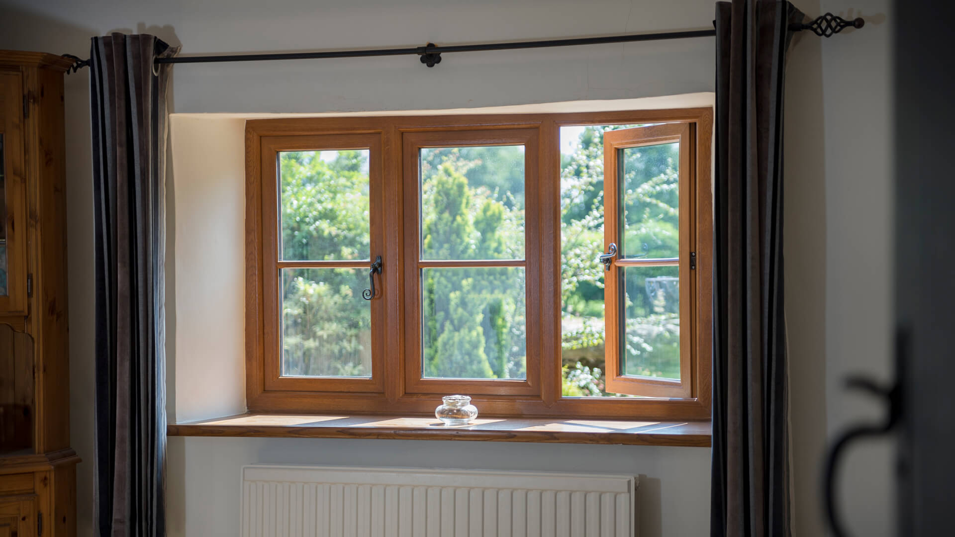 Golden Oak Flush Windows Available At Hazlemere Windows